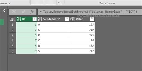 Como Remover Linhas Erros No Power Query Ninja Do Excel