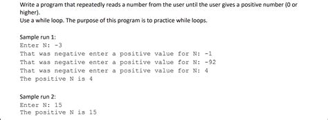 solved write a program that repeatedly reads a number from