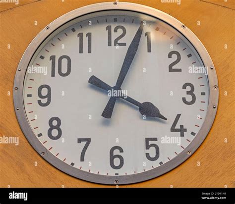 Big Analog Clock At Watches And Jewellery Shop In Trieste Italy Stock