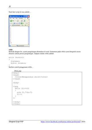 Mengenal Script Php 3 PDF Mengenal Script Php 3 PDF