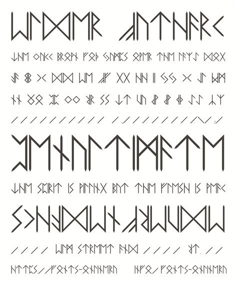 Elder Futhark Font