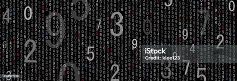 Number Texture Stock Illustration Download Image Now Abstract