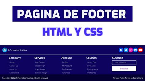 Optimiza Tu Footer Con Redes Sociales Usando Html Y C Vrogue Co