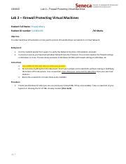 Virtualization And Firewall Protection For Virtual Machines Course Hero