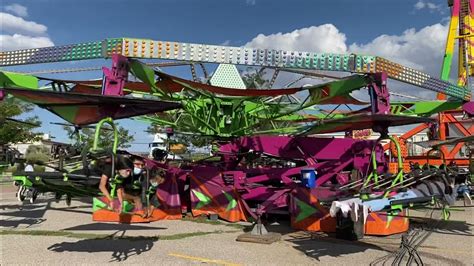 Cliffhanger Carnival Ride 2021 At Frazier Shows Gallup Nm Youtube