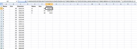 Excel Return Most Occurred Value Based On Based On Multiple Condition Stack Overflow