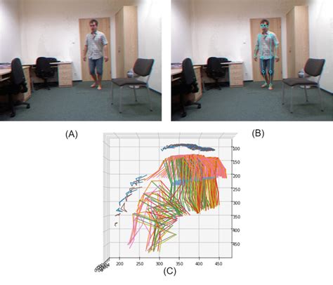 results of applying the v2v posenet model to detect the skeleton of a