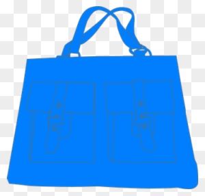 Handbag Blue Shopping Carry All Big Bag Clip Art Free