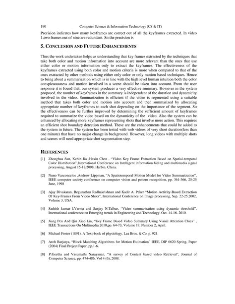 Visual Attention Based Keyframes Extraction And Video Summarization Pdf