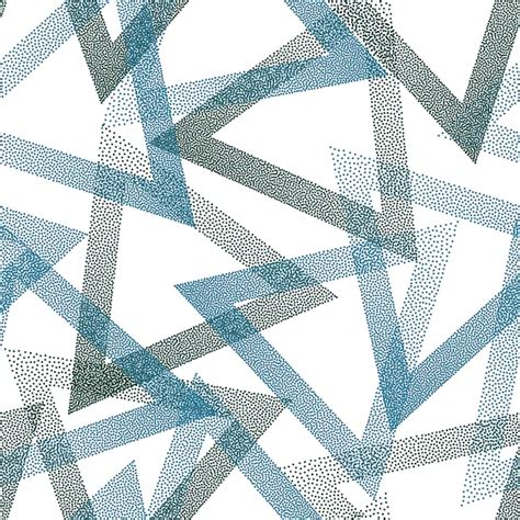 Premium Vector Geometric Dotwork Triangles Vector Seamless Pattern Design