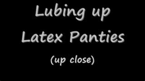 Lubing Up Latex Panties Domme Nation