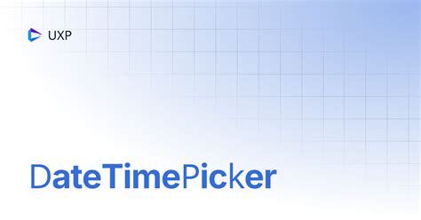 Datetimepicker Uxp