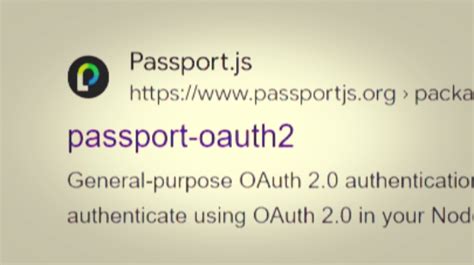 Extending Passport Oauth2