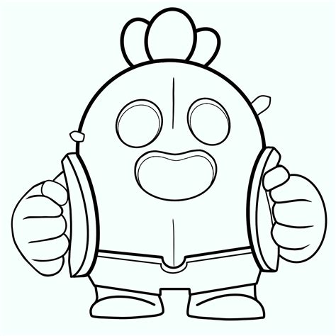Brawl Stars Svg Spike Charakter Etsy