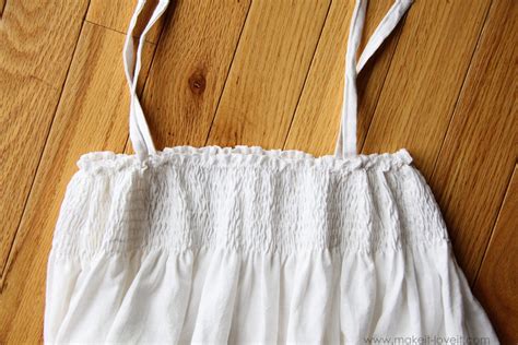 Re Purposing Womens Skirt Into A Girls Shirred Dress Make It And Love It