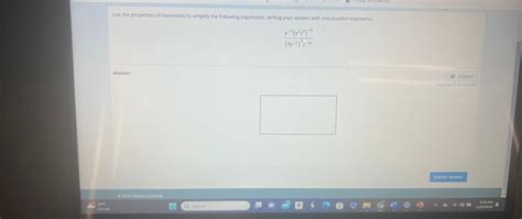 Solved Use The Properties Of Exponents To Simplify The Chegg