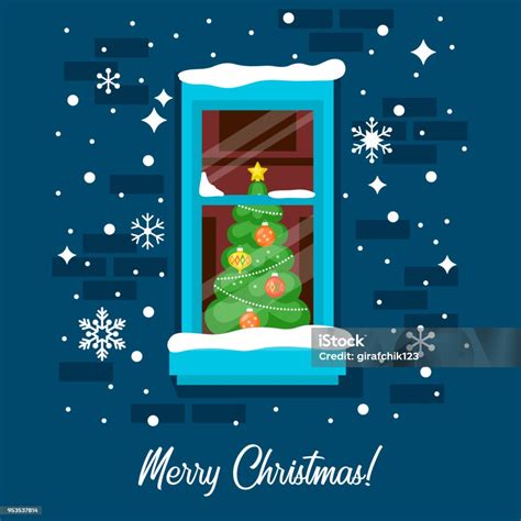 Kartu Ucapan Selamat Natal Ilustrasi Stok Unduh Gambar Sekarang Dekorasi Objek Buatan