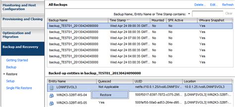 netapp vsc 4 1 series part 5 7 restoring datastore contents