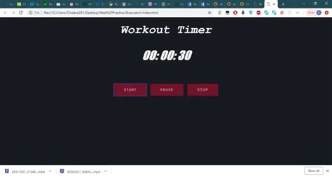 Stopwatch Using Javascript Sourcecodester