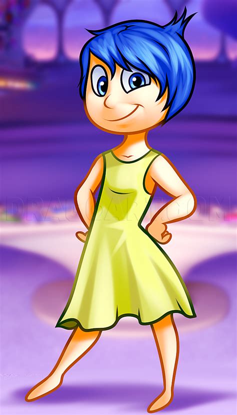How To Draw Joy From Inside Out Step By Step Drawing Guide By Dawn Artofit