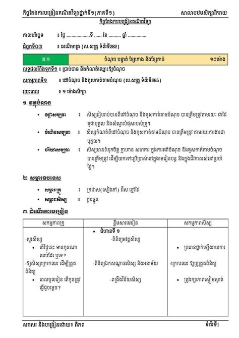 កិច្ចតែងការបង្រៀនគណិតវិទ្យាថ្នាក់ទ ពិភព កិច្ចតែងការបង្រៀន Facebook