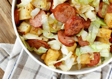 {20 Minute} Kielbasa Cabbage Potato Skillet Barefeet In The Kitchen