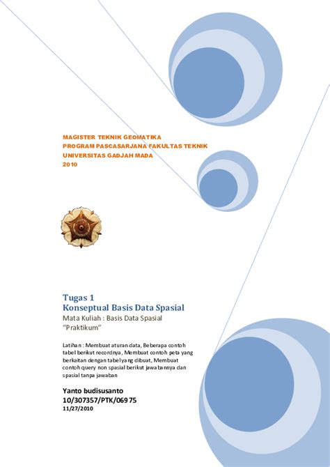 Pdf Tugas 1 Konseptual Basis Data Spasial