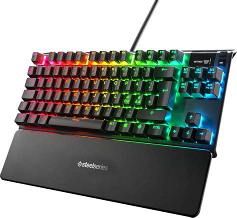 SteelSeries Apex 7 TKL Mechanical Gaming Keyboard OLED Display Red Switches Nordic