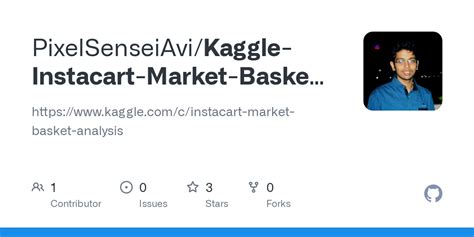 GitHub PixelSenseiAvi Kaggle Instacart Market Basket Analysis Https