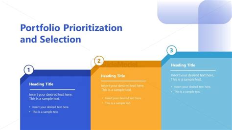 Portfolio Prioritization And Selection Slide Portfolio Governance Template Slidemodel