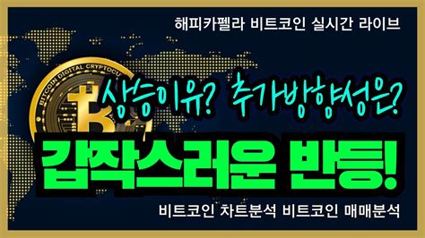 비트코인 실시간 갑작스러운 반등 상승 이유 추가방향성은 513 저녁💎비트코인 비트코인실시간 이더리움 리플 Cryptocurrency 차트분석 Youtube
