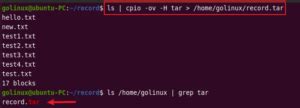 Cpio Command Examples In Linux Cheat Sheet GoLinuxCloud