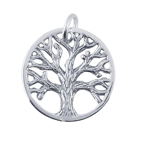 Sterling Silver Tree Of Life Charm Etsy