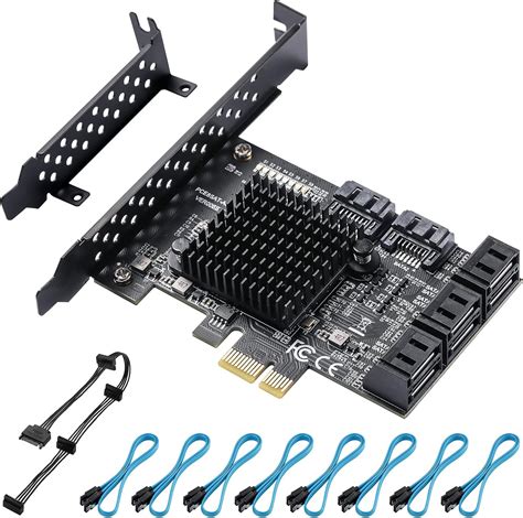 BEYIMEI PCIE SATA Karte 8 Ports, SATA 3.0 Controller Erweiterungskarte ...