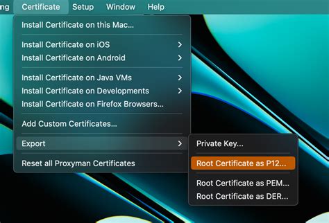 Export Certificate To Different Formats · Issue 285 · Proxymanappproxyman Windows Linux · Github