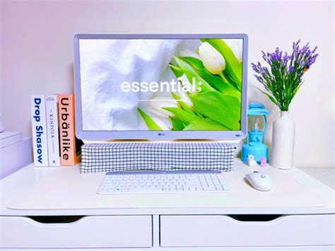 가죽 데스크매트 마련하여 화이트 데스크테리어 완성 네이버 블로그