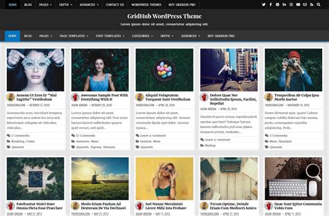 wordpress custom menu template