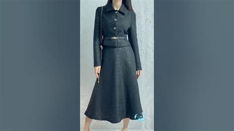 고급미 차르르~여신핏 여리모드 트위드하객룩 투피스하객룩 봄가을겨울 투피스 롱투피스 트위드 A라인 여신미 여리핏 모임룩 고급투피스 데이트룩 상견례룩