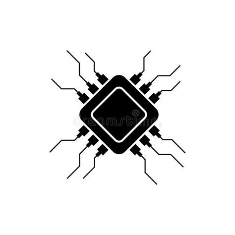 Processor Logo Icon Stock Vector Illustration Of Symbol 277308928