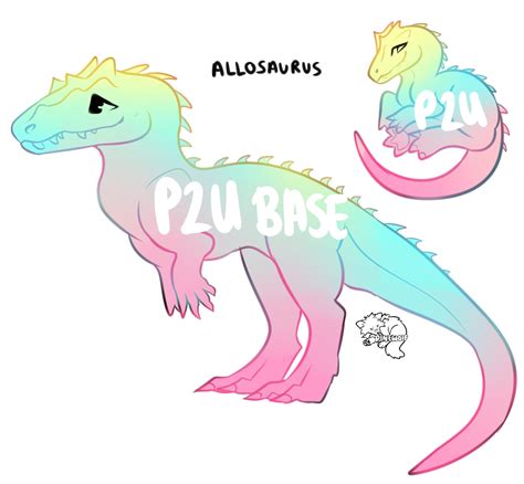 Allosaurus Dinosaur Base Lineart Etsy Dinosaur Drawing Cute Drawings Cute Kawaii Drawings