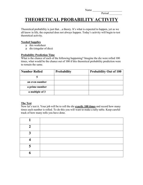Experimental And Theoretical Probability Examples Solutions