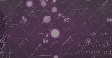 Image Of Data With Science Formulas Molecules And Globe On Digital