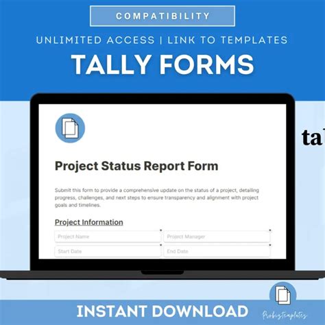 Project Status Report Online Form Template ProBizTemplates