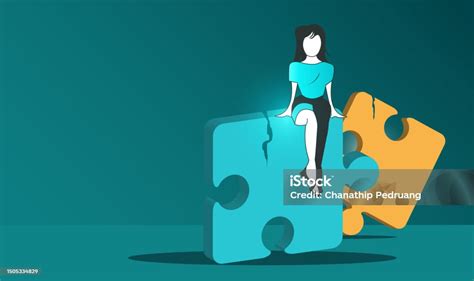 벡터 플랫 일러스트레이션 비즈니스 개념 팀워크 협력 파트너십의 상징 스톡 일러스트레이션 팀워크 퍼즐 일러스트레이션 벡터 솔루션 개념에 대한 스톡 벡터 아트 및 기타 이미지