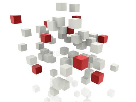 Database Structure Data Cubes Network Connections Stock Illustration Illustration Of Matrix
