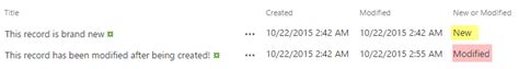 how to identify new or modified list items records in sharepoint