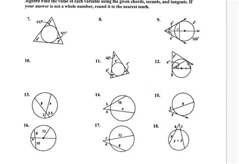 Solved Algebra Find The Value Of Each Variable Using The