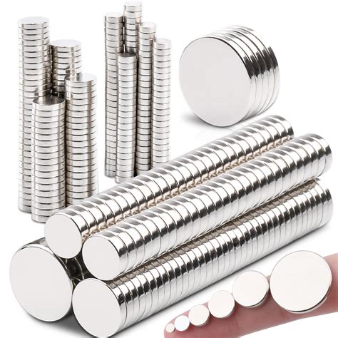 345pcs Strong Neodymium Disc Magnets 6 Different Sizesrare Earth