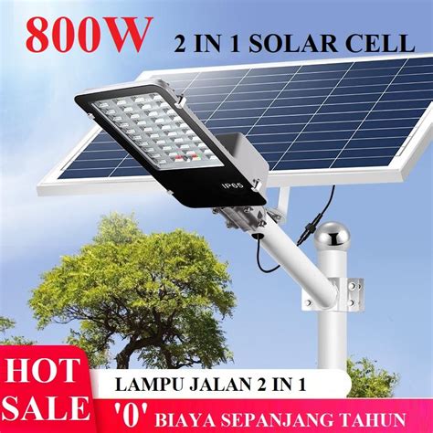 Jual Lampu Jalan Sorot Watt W Lampu Pju Solar Panel In W Watt Lampu Jalan Led