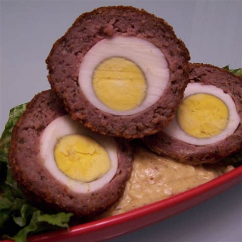 Scotch Eggs With Mustard Sauce Recipe Allrecipes